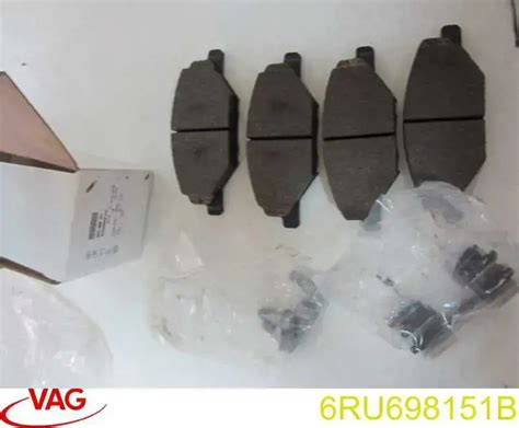 6RU698151B VAG колодки тормозные передние дисковые