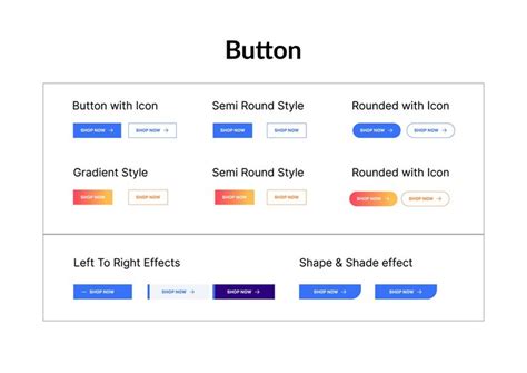 Premium Vector Modern Ui Button Design Collection
