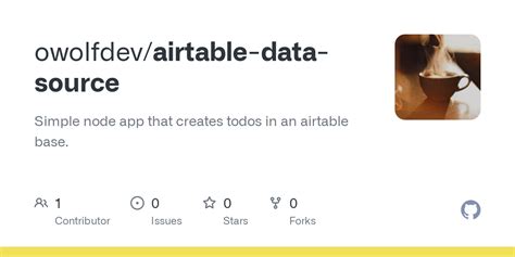 GitHub Owolfdev Airtable Data Source Simple Node App That Creates