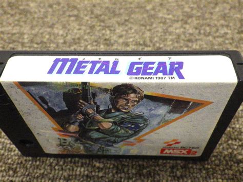 レタパ発送 Sh0224 04〇konami コナミ Msx2 Metal Gear メタル ギア 説明書付き 1987 当時物 ジャンク