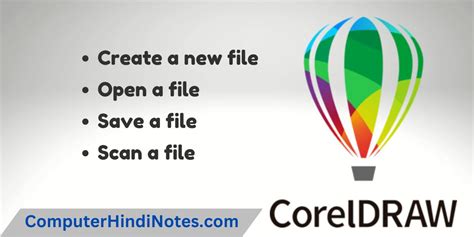 Coreldraw File Management Computer Hindi Notes
