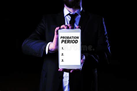 Text Showing Inspiration Probation Period Concept Meaning Focused And