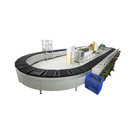 High Speed Automated Sorting Solution Loop Cross Belt Sorter With Semi