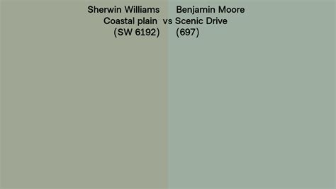Sherwin Williams Coastal Plain Sw 6192 Vs Benjamin Moore Scenic Drive