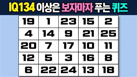【🔴무료 치매 테스트】 숫자 순서를 맞춰보세요🔎 집중력 관찰력 인지력 향상을 위한 단어찾기 테스트 【치매예방두뇌운동