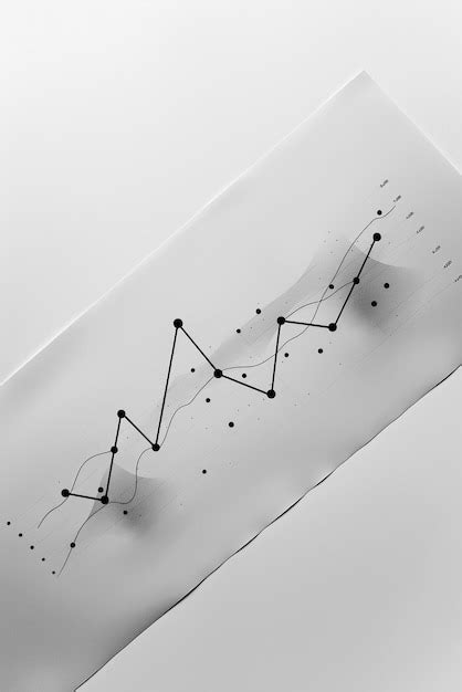 A Minimalist Line Graph On A Light Gray Background Depicting Steady