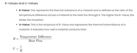 understanding hvac r values u values and calculations in excel excel