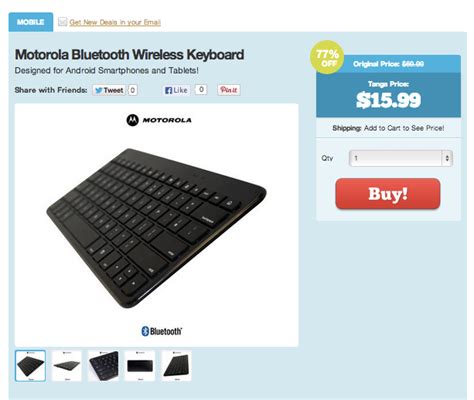 Motorola Bluetooth Wireless Keyboard 16 2 Shipping