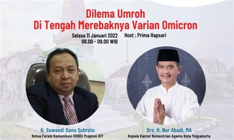Kepala Kantor Kemenag Kota Yogyakarta Sampaikan Kebijakan Umrah Di Masa