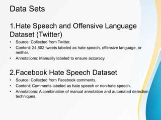 Hate Speech Detection Using Machine Learning PPTX