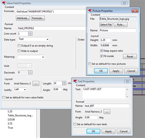 template editor 3 6 improvements tekla user assistance