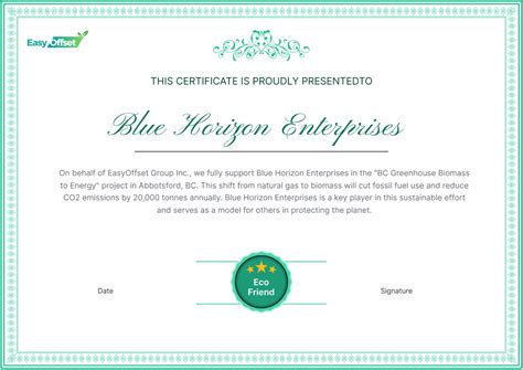 Eco Friendly Certification