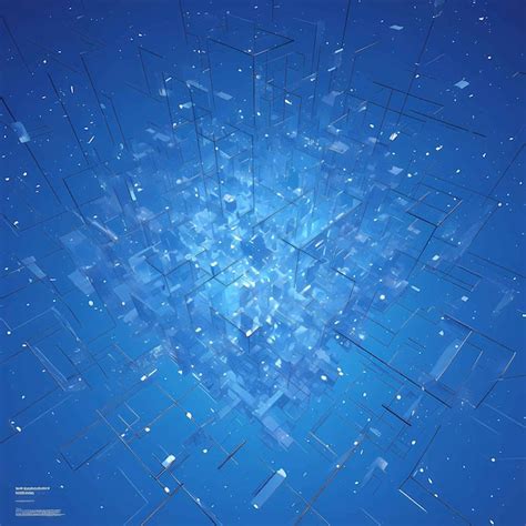 Premium Photo Abstract Network Of Connections In Blue Digital Technology Background