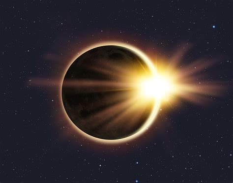 Le Soleil A Rendez Vous Avec La Lune