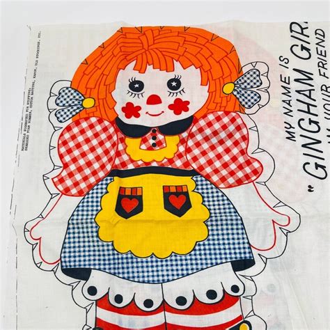 Doll Fabric Panel Etsy