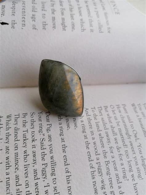 Перстень із натуральним лабрадором — ціна 300 грн у каталозі Кільця і персні Купити аксесуари за