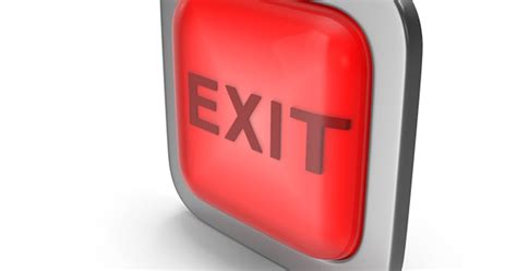 Red Square Exit Button Icon 3d Incl Square And Exit Envato Elements