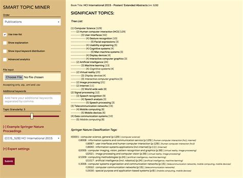 Smart Topic Miner Supporting Springer Nature Editors With Semantic Web