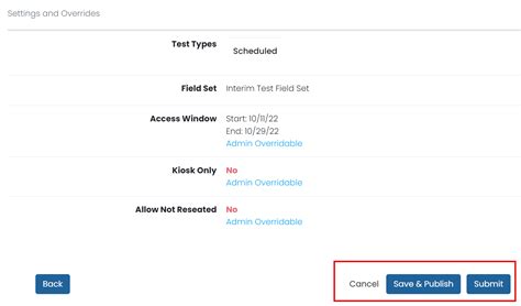 Create And Publish A Test