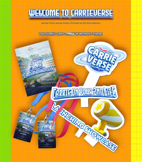 Carrie On Your 2nd Life Carrieverse Launching Event On Behance
