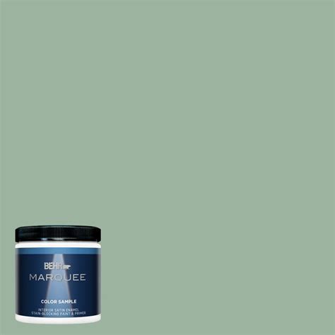 BEHR MARQUEE 8 Oz S410 4 Copper Patina One Coat Hide Satin Enamel