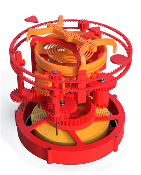 3d Print A Working Tourbillon Clock 3d Printing Prints 3d Printer