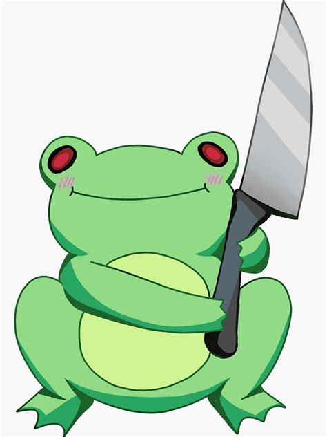 Menacing Frog Sticker For Sale By Novaskull Redbubble