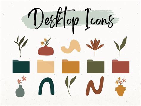 Folder Icons For Mac Windows Desktop Icons Aesthetic Folder Etsy