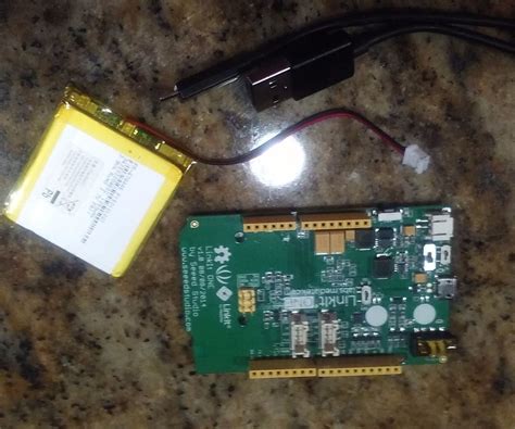 linkit one battery usage 4 steps instructables