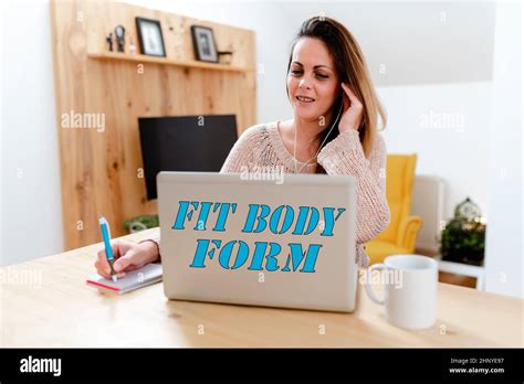 Text Caption Presenting Fit Body Form Business Idea Refers To A Body