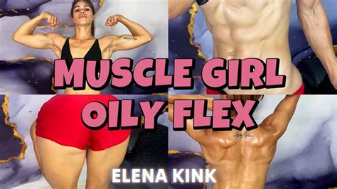 Muscle Girl Oily Flex Elenakink Clips4sale