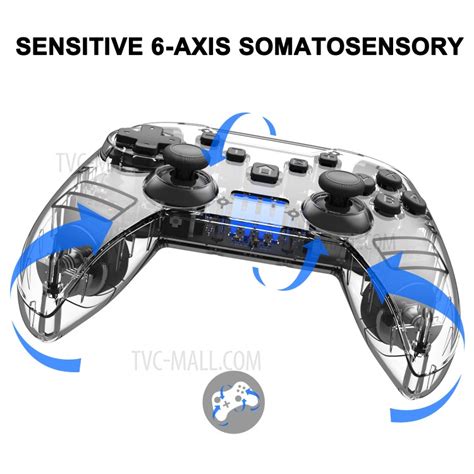 Wholesale Transparent Wireless Bluetooth Gamepad Game Joysticks Controller For N Switch Pro NS