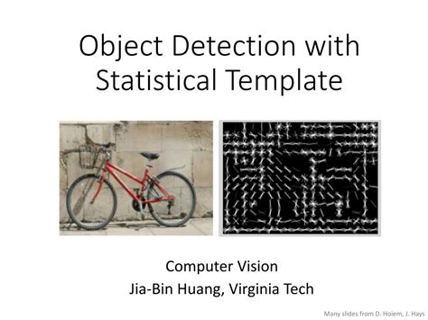 ppt object detection with statistical template powerpoint