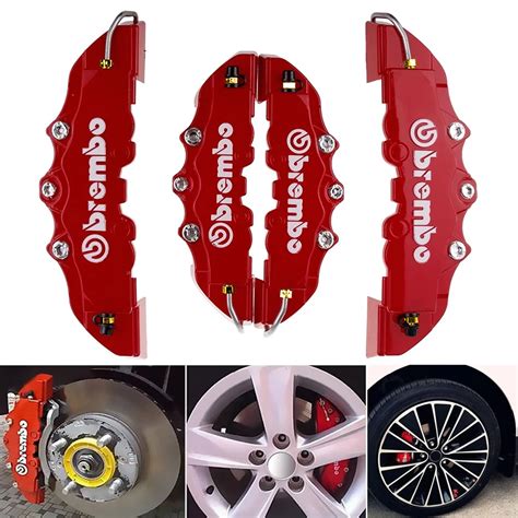 High Quality Abs Plastic Truck 3d Red Useful Car Universal Disc Brake