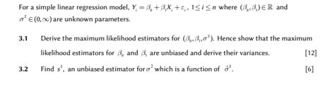 Solved For A Simple Linear Regression Model Chegg
