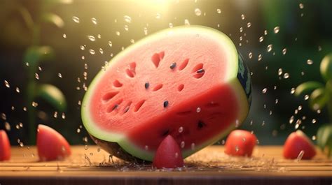 Premium Ai Image Watermelon Animation