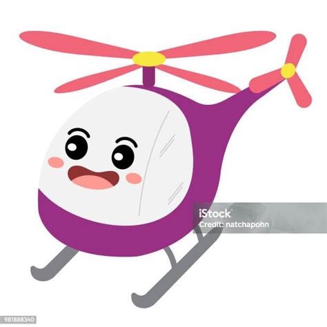 헬리콥터 운송 만화 캐릭터 관점 보기 벡터 일러스트 레이 션 3차원 형태에 대한 스톡 벡터 아트 및 기타 이미지 3차원 형태 공중 뷰 교통수단 Istock