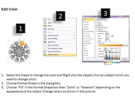 PowerPoint Slidelayout Leadership Round Chart Ppt Template