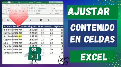 Ajustar Tama O De Contenido En Celda En Excel Youtube