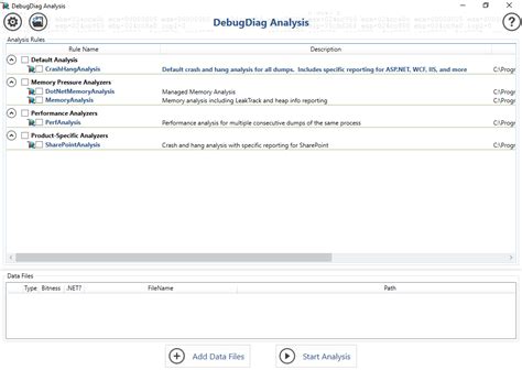 Знакомство с Microsoft Debug Diagnostic Tool 220