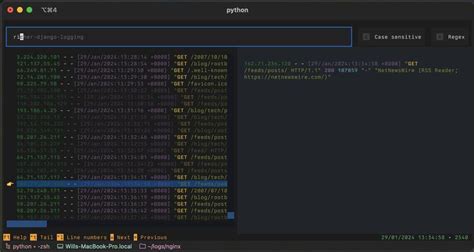 Github Textualizetoolong A Terminal Application To View Tail