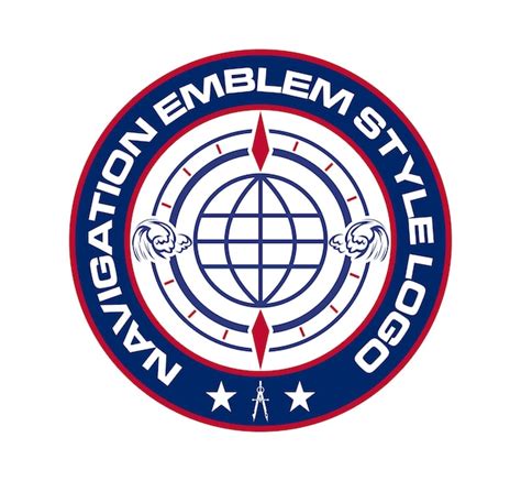 Premium Vector Sea Navigation Logo Design Compass Vector
