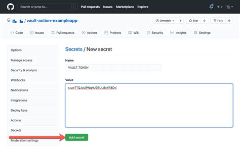 Github Actions Vault
