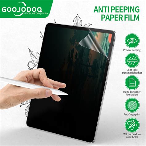Jual Goojodoq For Ipad Screen Protector Film Anti Peeping For Ipad Gen10 10 9 Gen9 8 7 10 2 Pro
