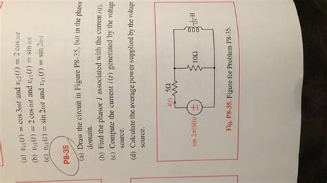 Solved Chapter 8 Sinusoidal Input Signals 8 7 2 Basic