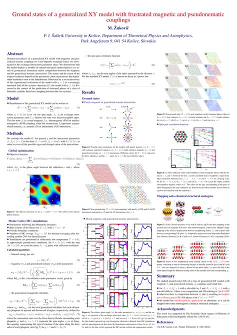 Pdf Ground States Of A Generalized Xy Model With Frustrated Magnetic