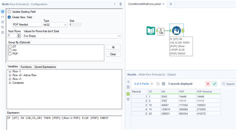 solved multi row subtraction alteryx community