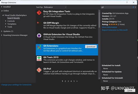 git extensions安装与使用 知乎