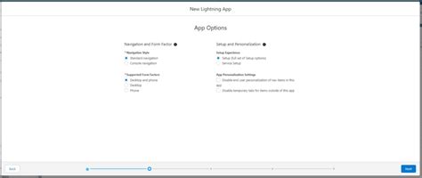 How To Create A New Salesforce App Screenshots