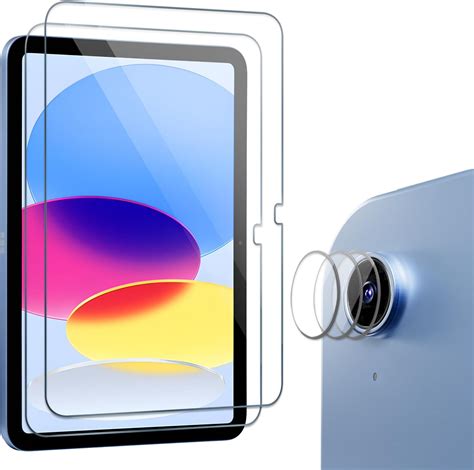 Amazon Com ProCase 2 Pack Screen Protector For IPad 10th Generation 2 Pack Camera Lens